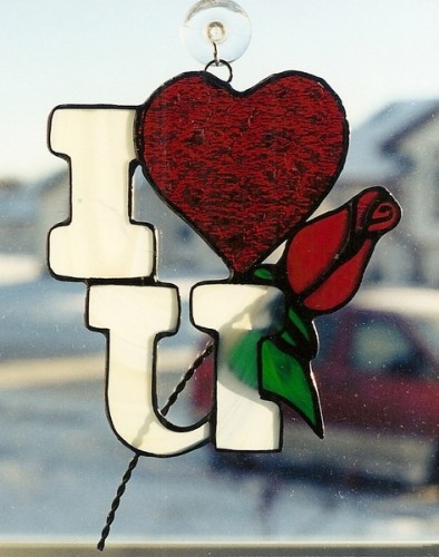 Valentine In Glass “I Love You” | Windows of the West